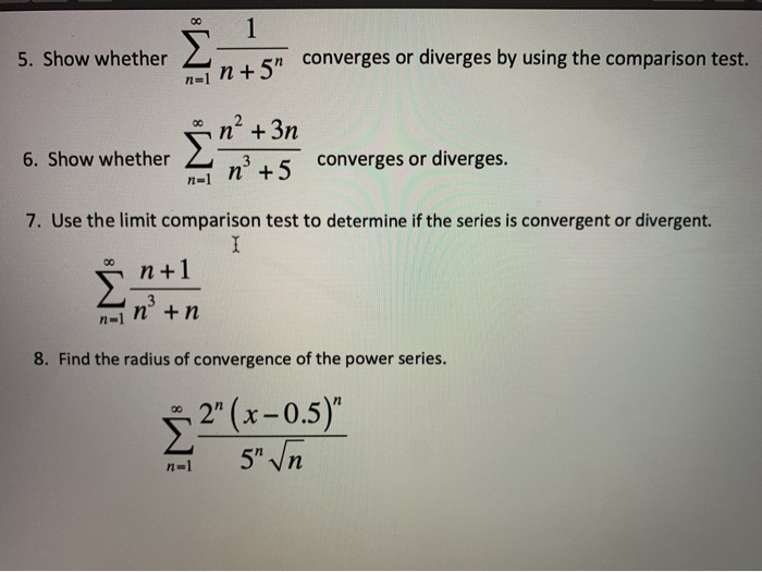 Solved 1. What does it mean that the sequence a, converges? | Chegg.com