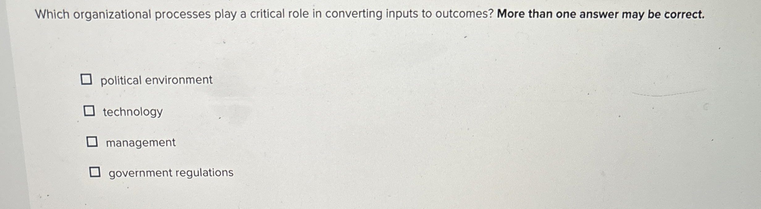 Solved Which organizational processes play a critical role | Chegg.com