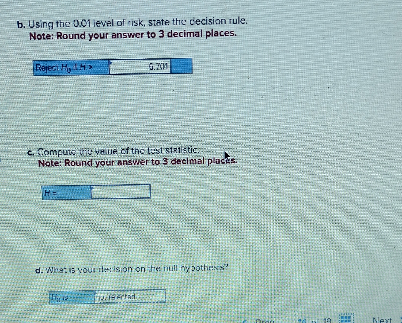 Solved The following sample data were obtained from three | Chegg.com