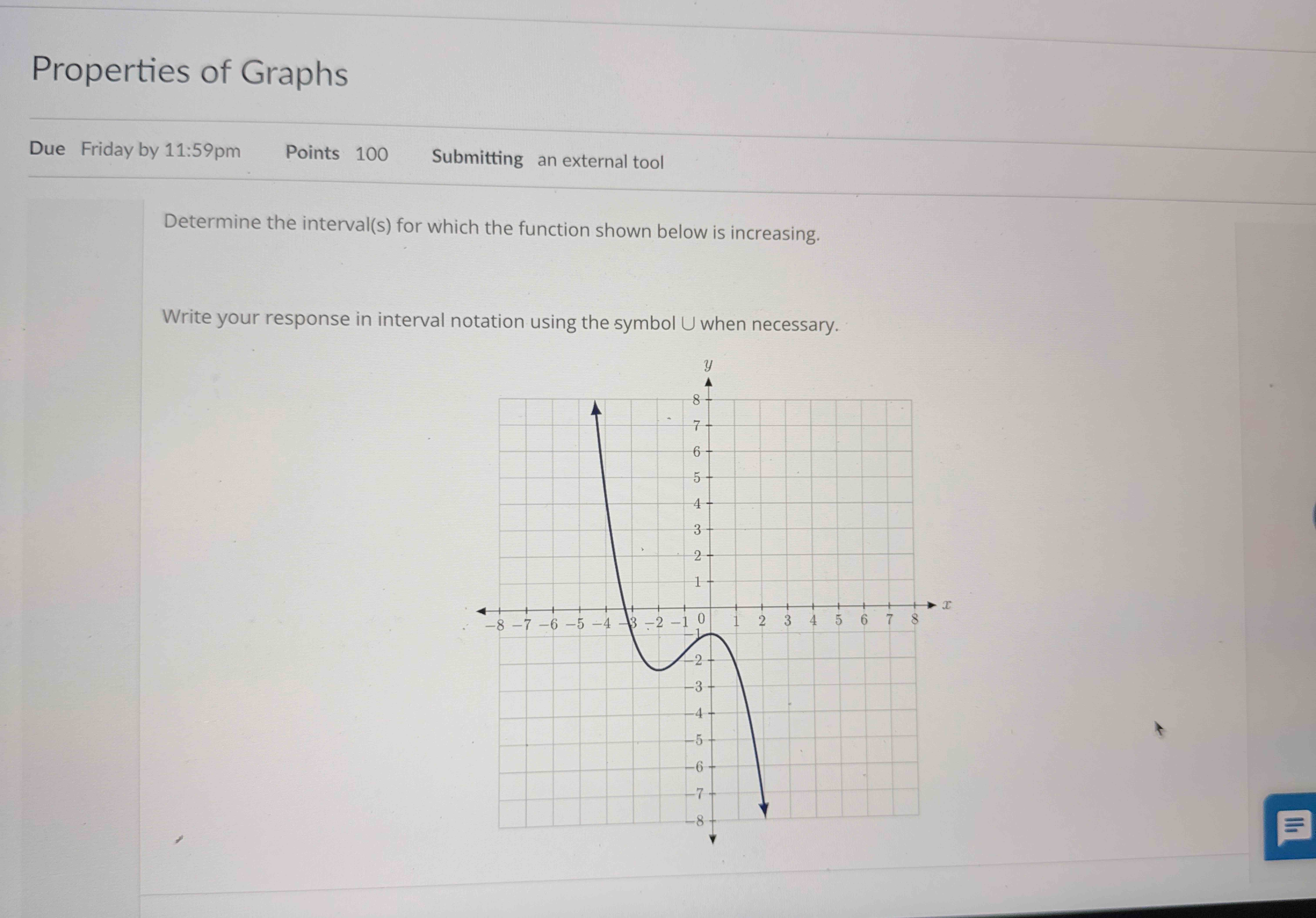 Solved Properties of ﻿GraphsDue Friday | Chegg.com