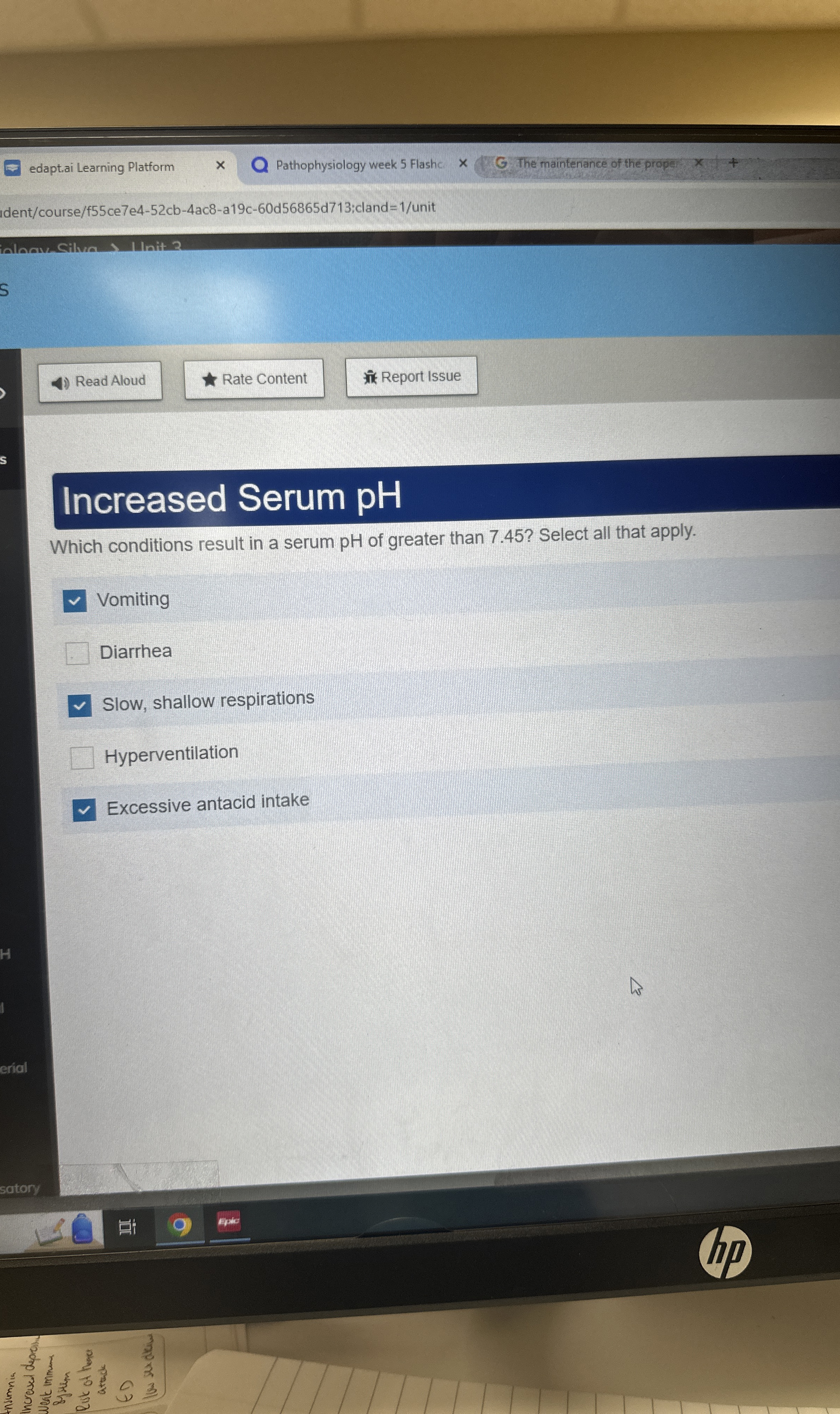 Solved edapt.ai Learning PlatformPathophysiology week 5 | Chegg.com