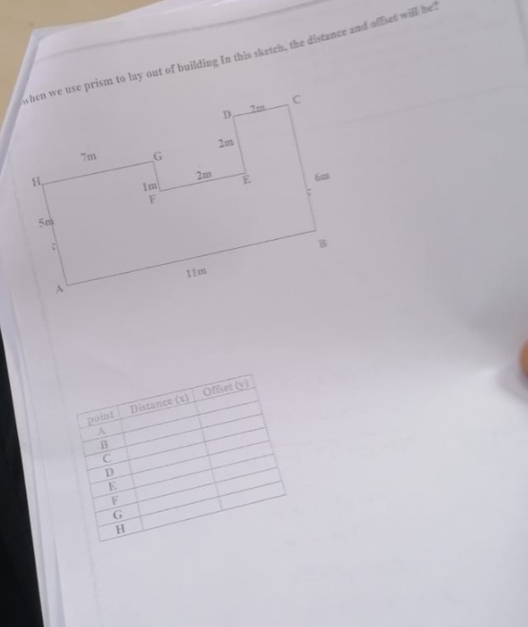 Solved a use prism to lay out of building In this sketch, | Chegg.com