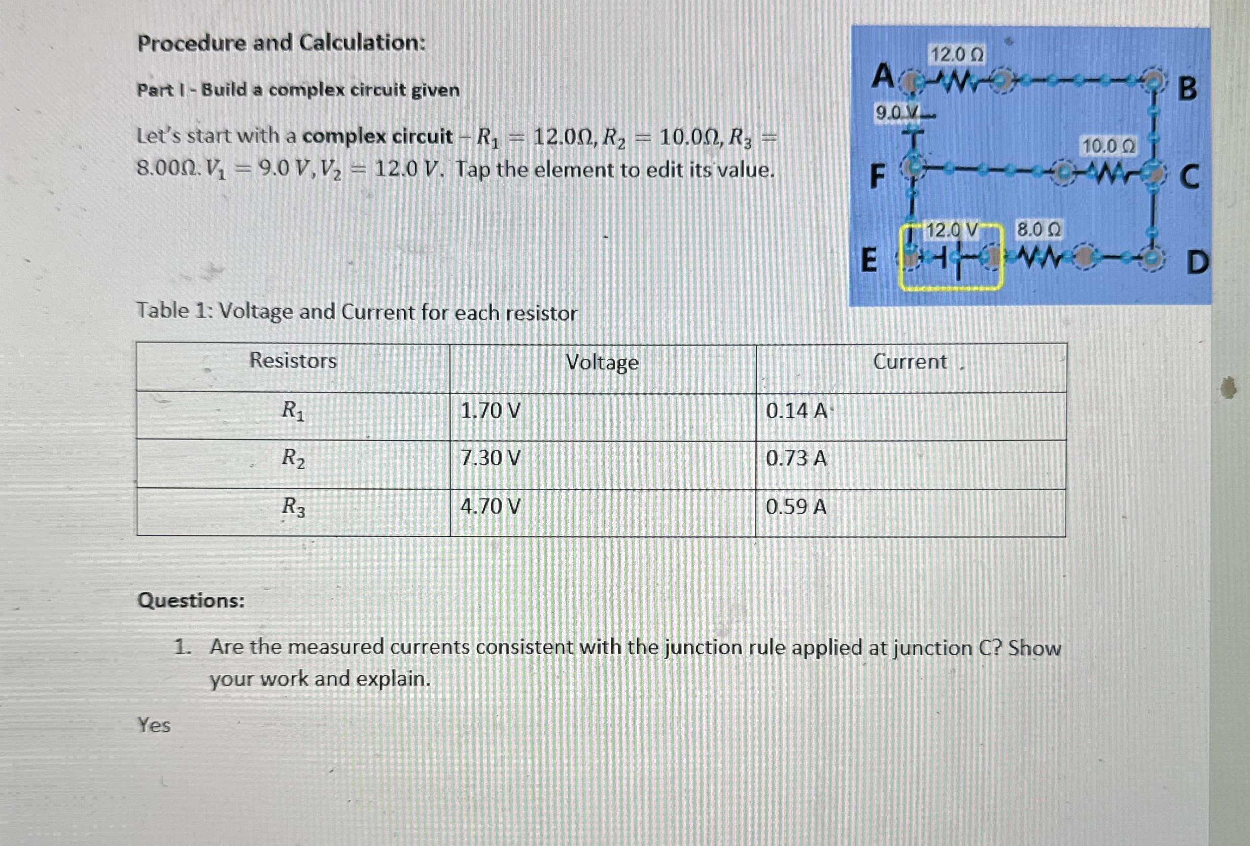 Solved Using loop ABCDEA, add together the voltage across | Chegg.com