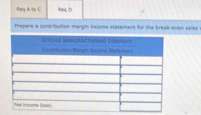 Solved Problem 3-17A (Algo) Determining the break-even point | Chegg.com