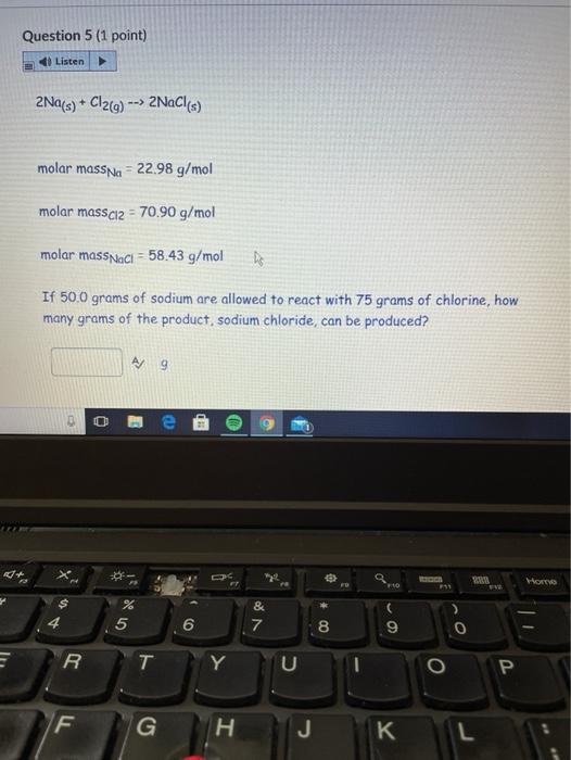 Solved 2Al(s) + 6HCl(aq) --> 2AlCl3(s) + 3H2(g) molar mass | Chegg.com