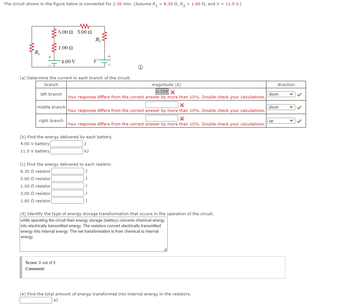 Solved The circuit shown in the figure below is connected | Chegg.com