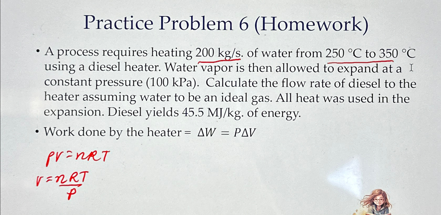 Solved Practice Problem 6 (Homework)A process requires | Chegg.com