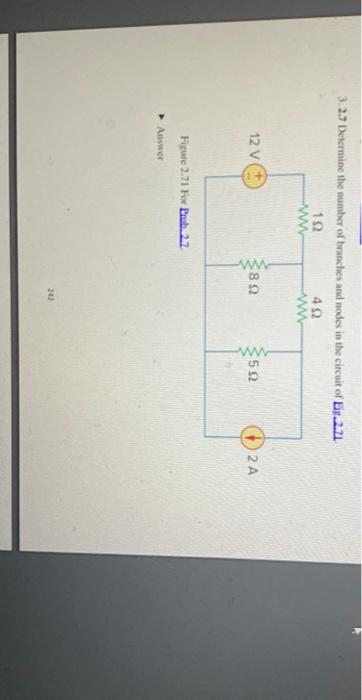 Solved 3.2.7 Determine the number of branches and nodes in | Chegg.com