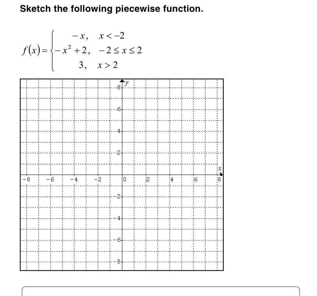 Solved Sketch the following piecewise | Chegg.com