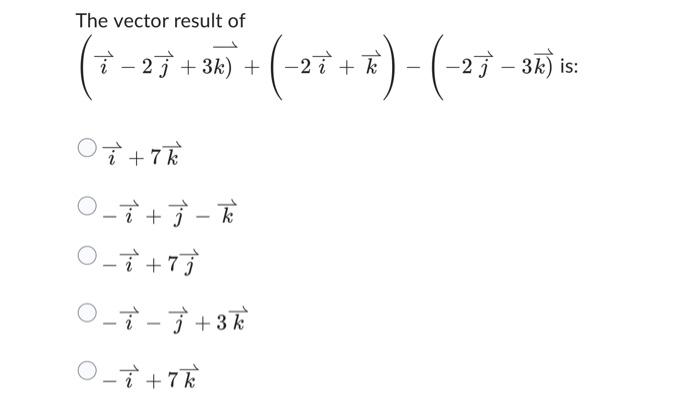 Solved The magnitude of the algebraic vector a=[−1,−2,3] is: | Chegg.com