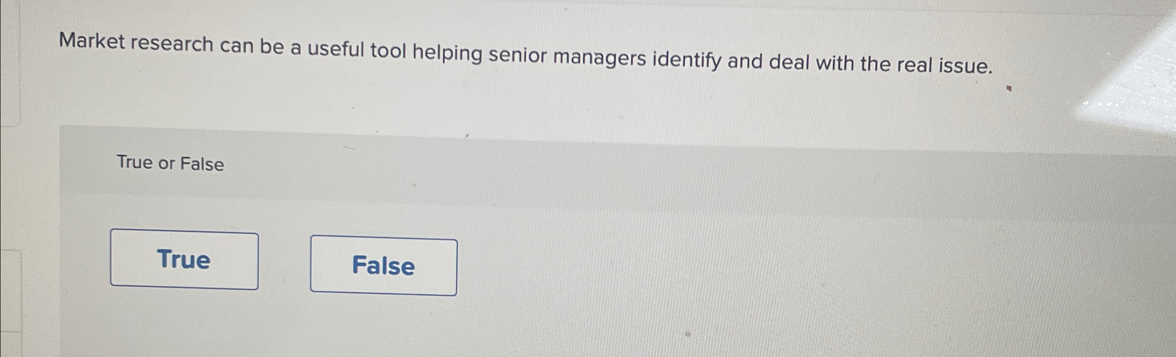 Solved Market research can be a useful tool helping senior | Chegg.com