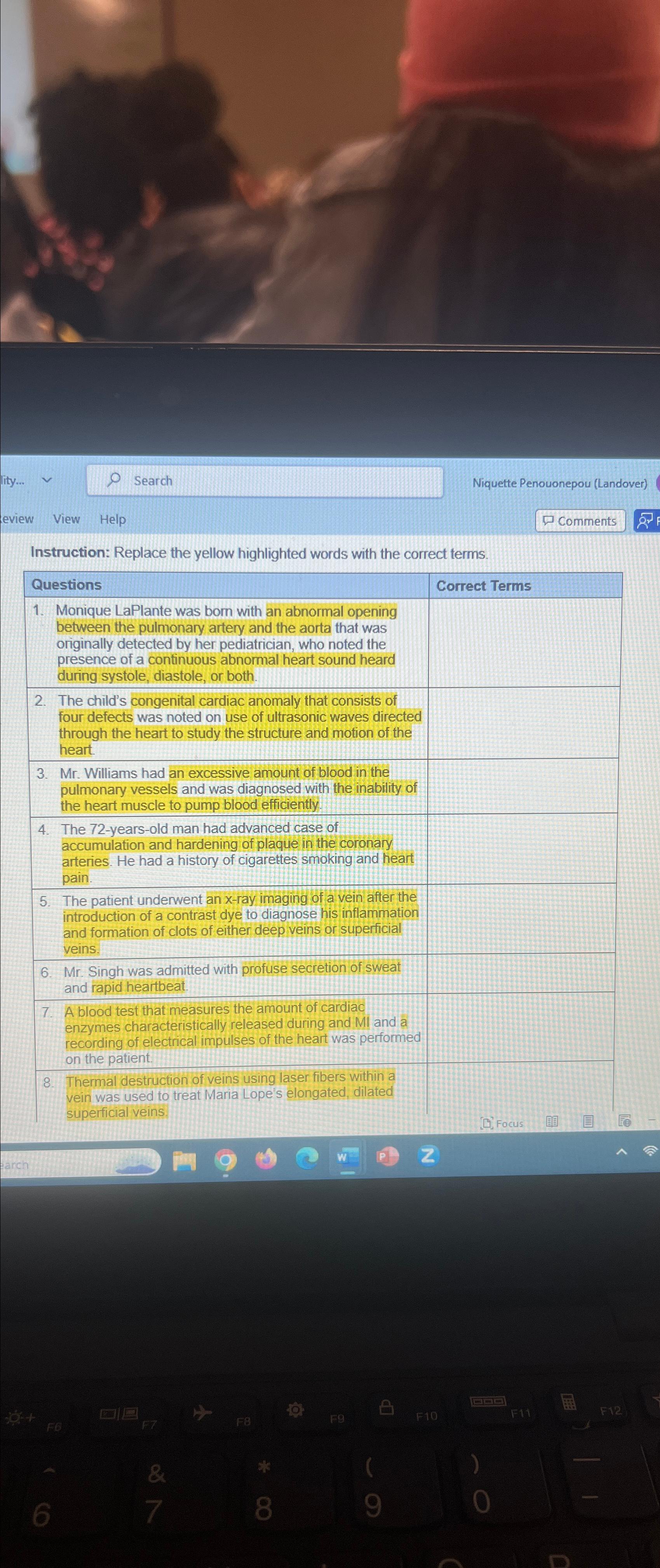 Solved Instruction: Replace the yellow highlighted words | Chegg.com