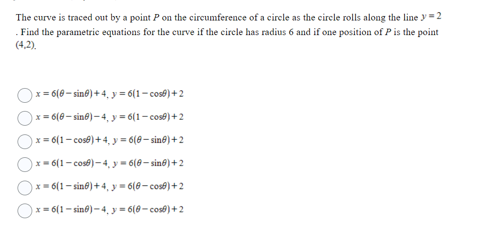 Solved The curve is traced out by a point P ﻿on the | Chegg.com