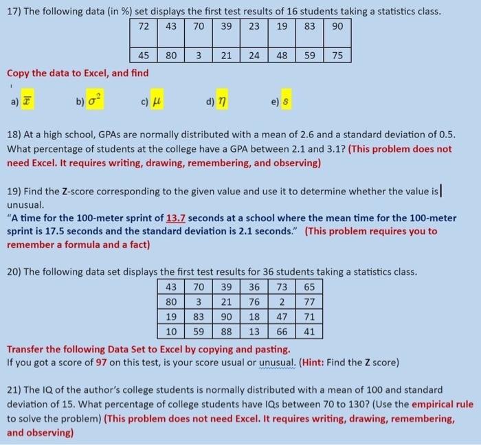 Solved 4) The data shown below represents the number of | Chegg.com
