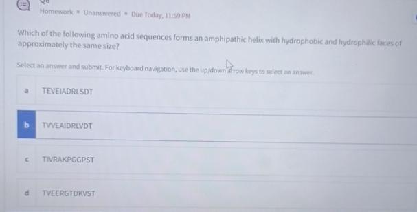 Solved Homework * ﻿Unanswered * ﻿Due foday, IIS9PMWhich of | Chegg.com