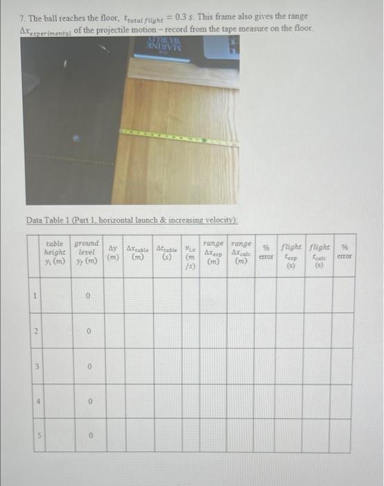 Solved University Physics I Experiment 4: Projectile Motion | Chegg.com