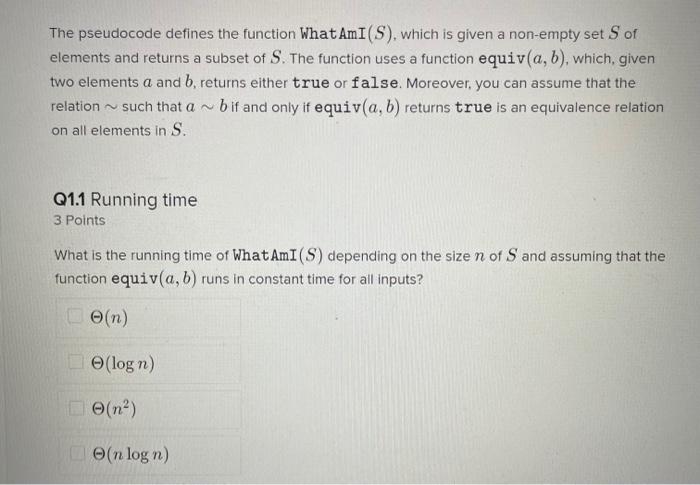 Solved Consider the following pseudocode: input : non-empty | Chegg.com