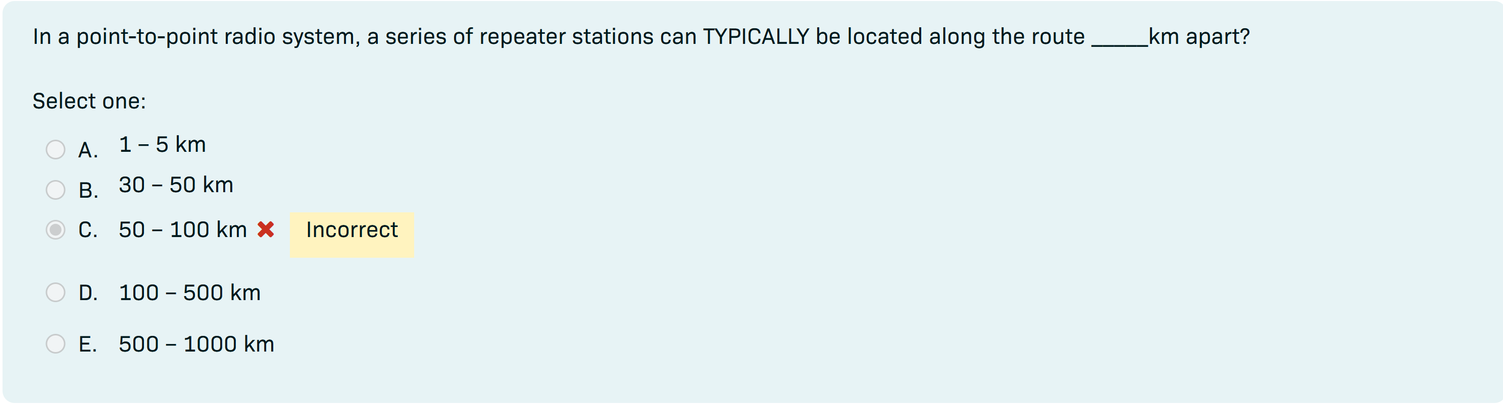 Solved In a point-to-point radio system, a series of | Chegg.com