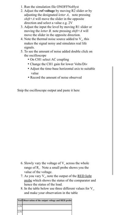 Solved Part A: Without Hysteresis 1. Open the Multisim file | Chegg.com