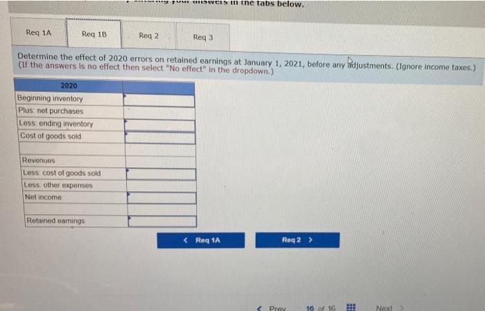 Solved Exercise 20-19 (Algo) Error correction; inventory | Chegg.com