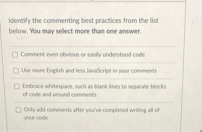 Solved Single line comments must always start at the | Chegg.com