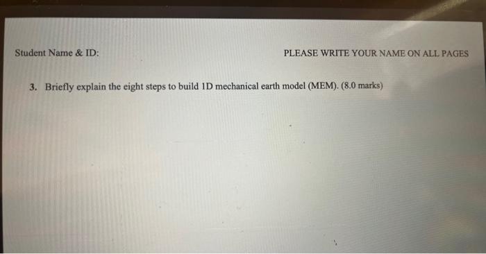 Solved 3. Briefly explain the eight steps to build 1D | Chegg.com