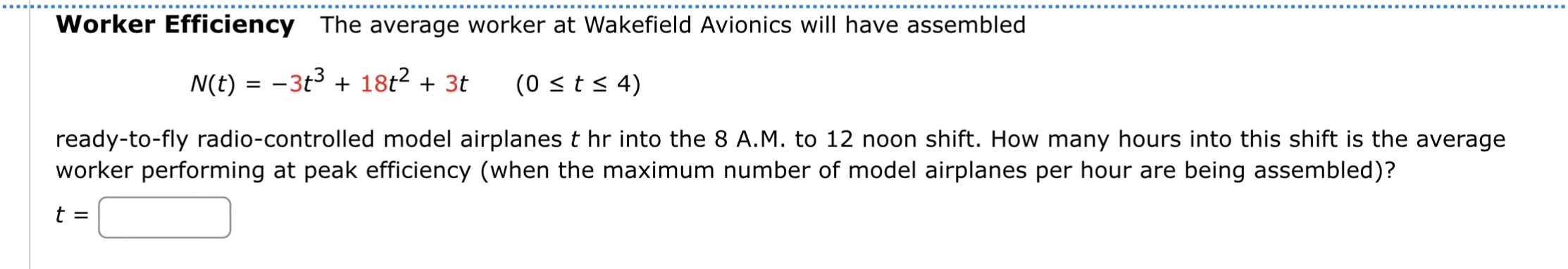 Solved Worker Efficiency The average worker at Wakefield | Chegg.com