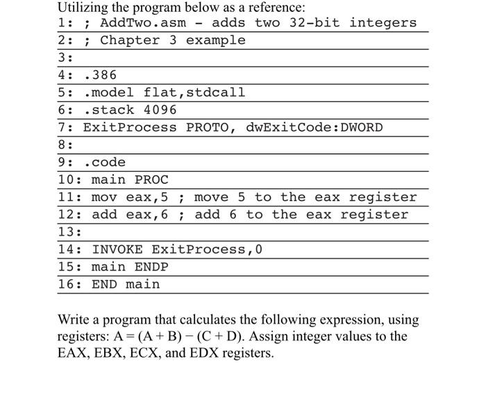 Solved EAX, EBX, ECX, and EDX registers. Accessing | Chegg.com