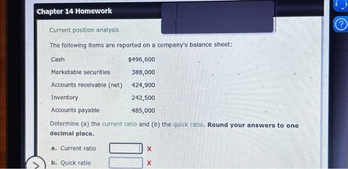 Solved The following items are reported on a company's | Chegg.com