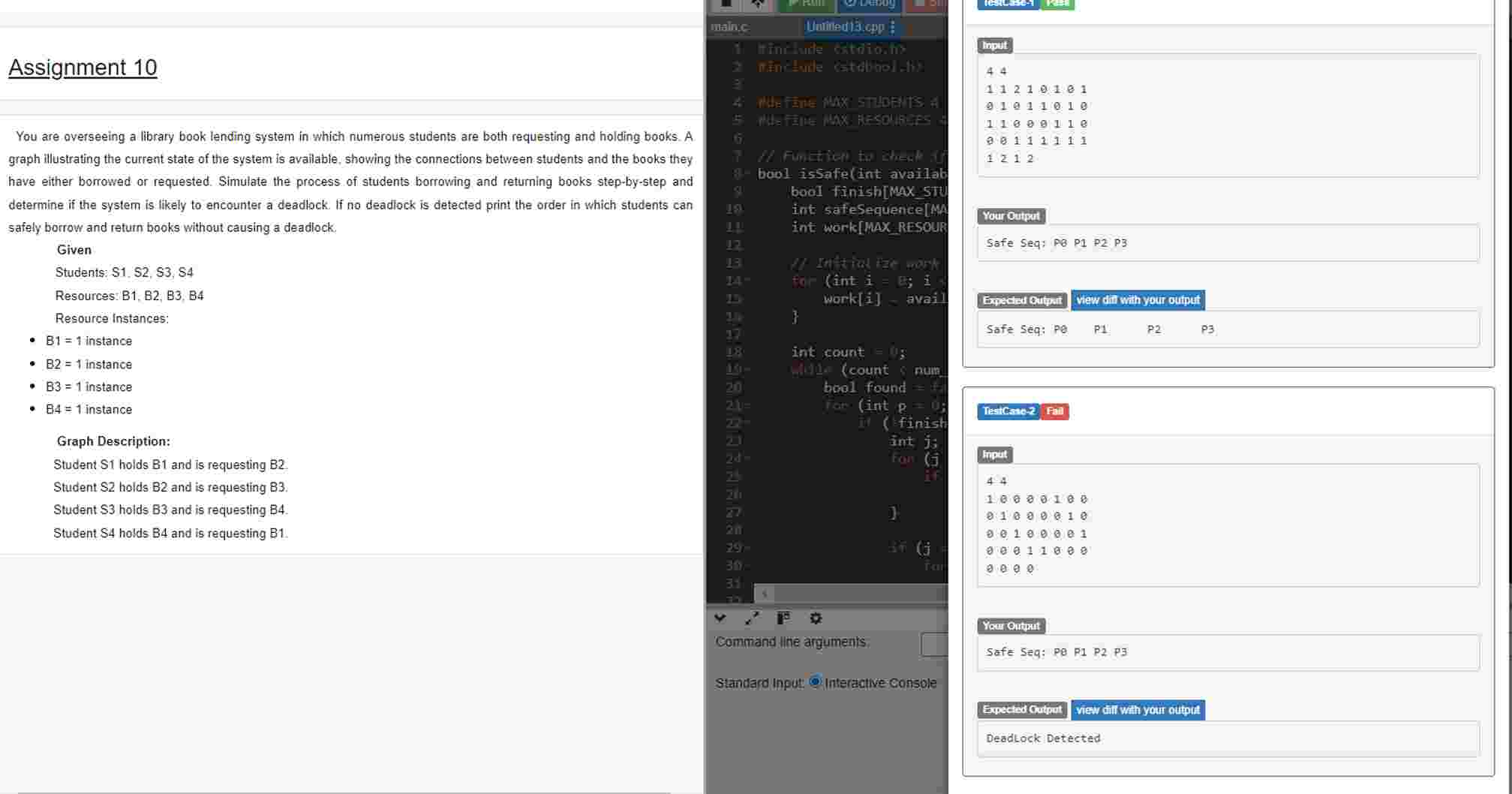 Solved in c language program | Chegg.com