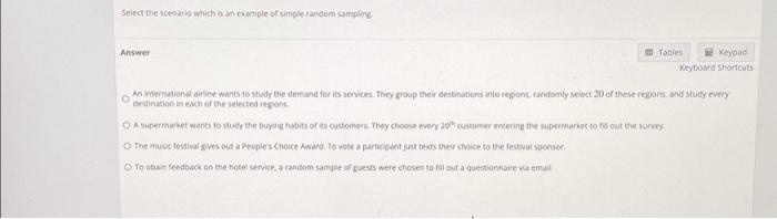 Solved Select the scenario which is an example of simple | Chegg.com