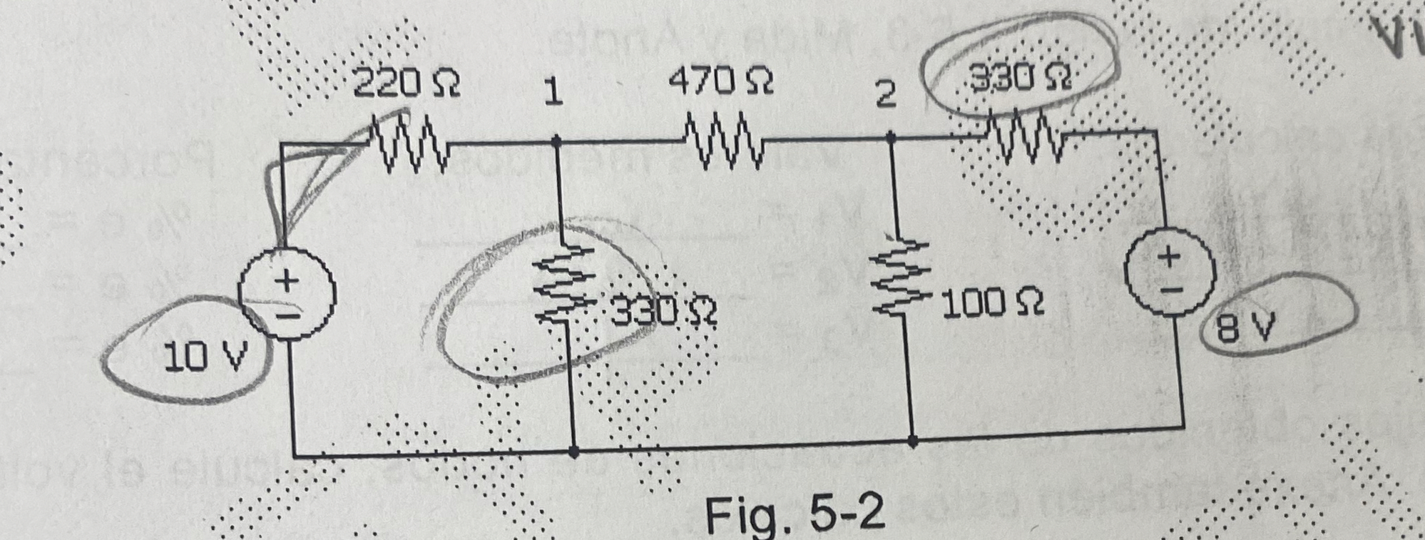 Solved Calcule los voltajes con el metodo de nodos | Chegg.com