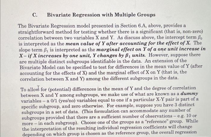 Solved 6. Use the data on the "Q6 Data" tab for this | Chegg.com