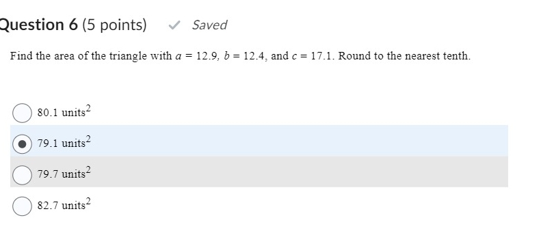 Solved Question 6 (5 points) SavedFind the area of the | Chegg.com Solved Question 6 (5 points) SavedFind the area of the | Chegg.com