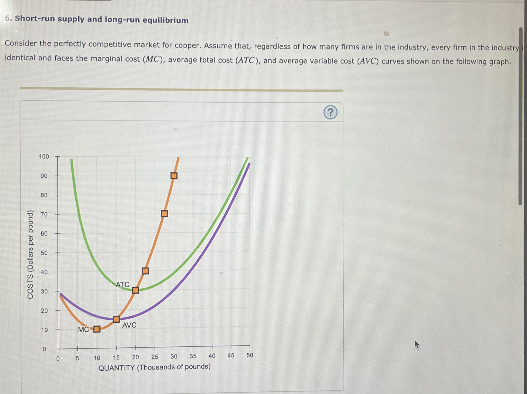 Solved Short-run supply and long-run equilibriumConsider the | Chegg.com