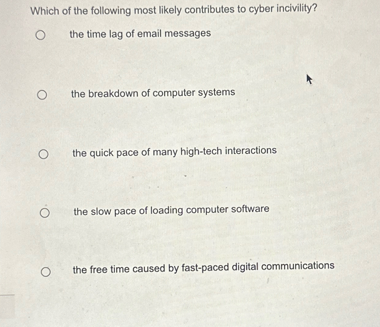 Solved Which of the following most likely contributes to | Chegg.com