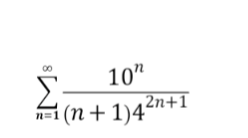 Solved 10" " (n + 1)4 2n+1 n=1 | Chegg.com