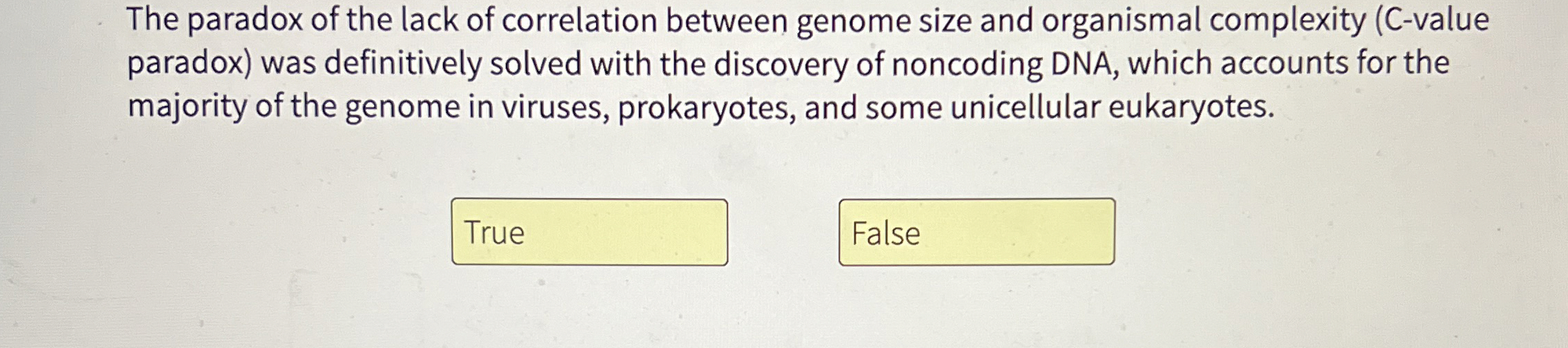 Solved The paradox of the lack of correlation between genome | Chegg.com