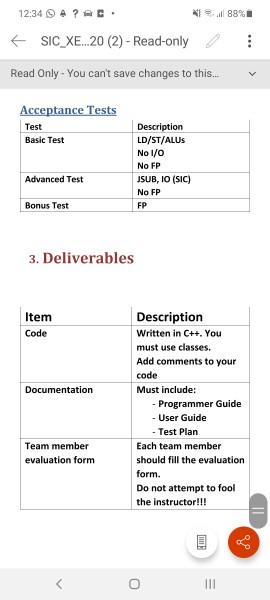 SIC/XE Simulator 1. Introduction • In this project, | Chegg.com
