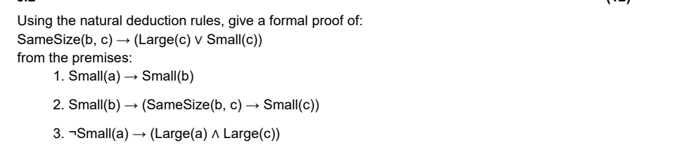 Solved Using the natural deduction rules, give a formal | Chegg.com