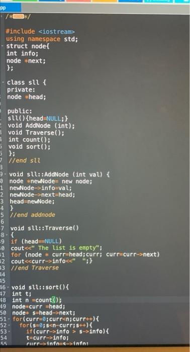 Solved Pp Include Using Namespace Std Struct Node Int 8876