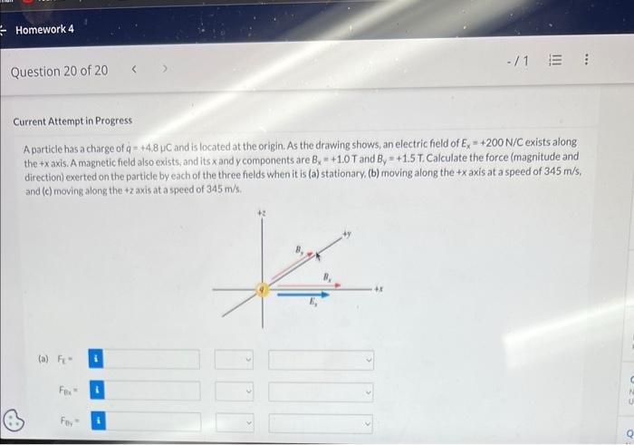 Solved A particle has a charge of q=+4.8μC and is located at | Chegg.com