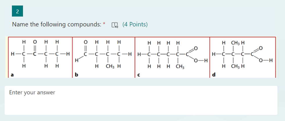 Solved Name the following compounds: | Chegg.com