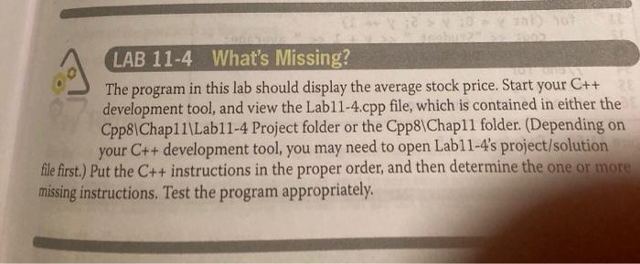 Solved 4 Lab11-4.cpp 8 + x Lab 11-1.cpp Miscellaneous Files | Chegg.com