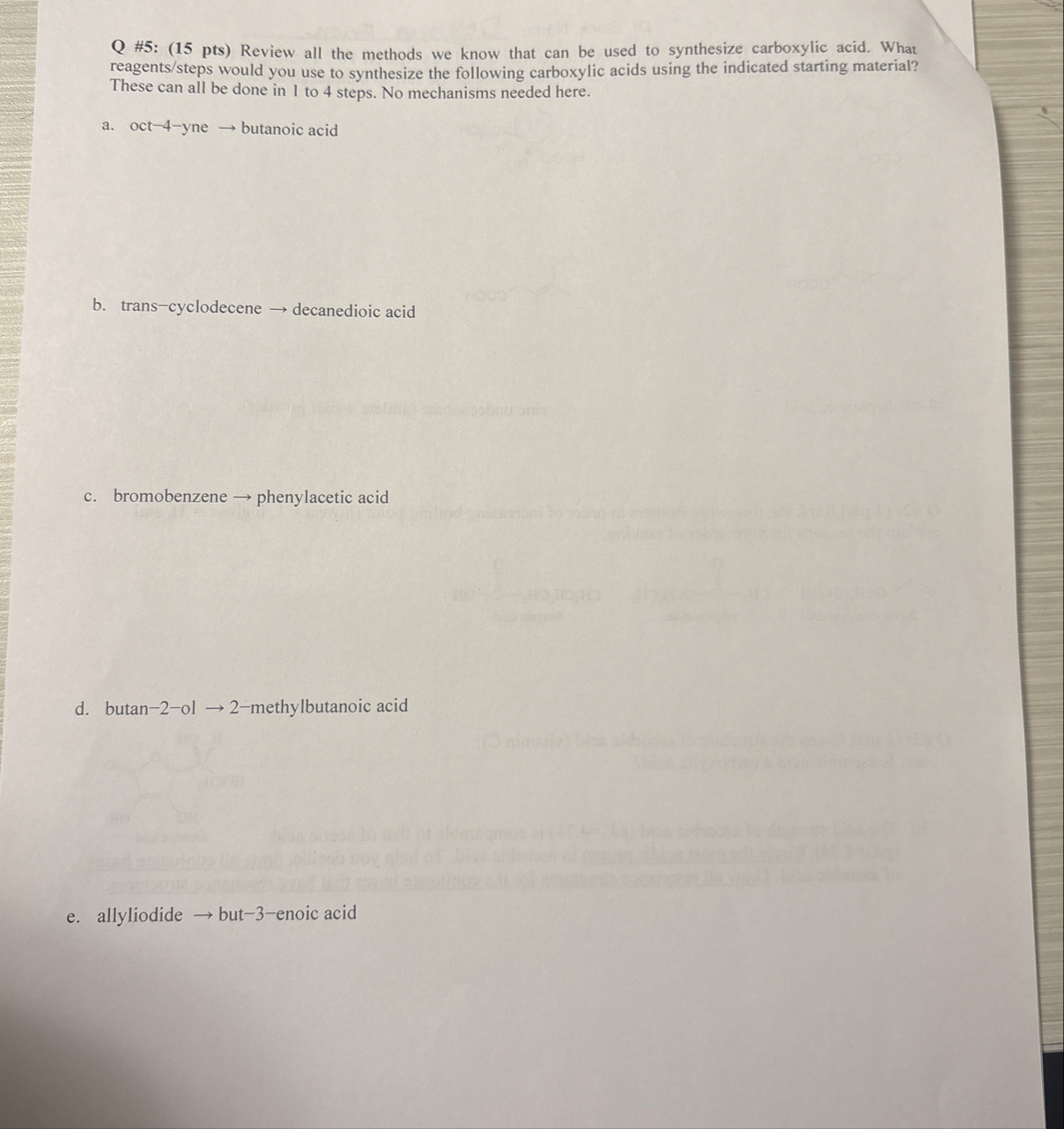 Solved Q #5: ( 15 ﻿pts) ﻿Review all the methods we know that | Chegg.com