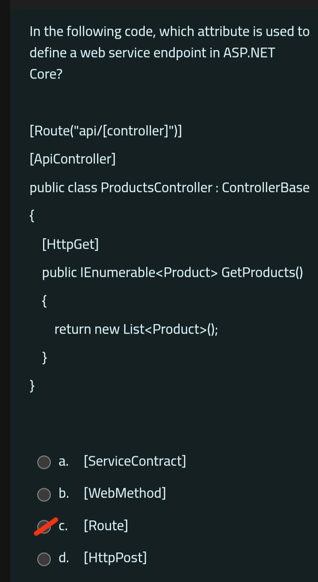 Solved In the following code, which attribute is used to | Chegg.com