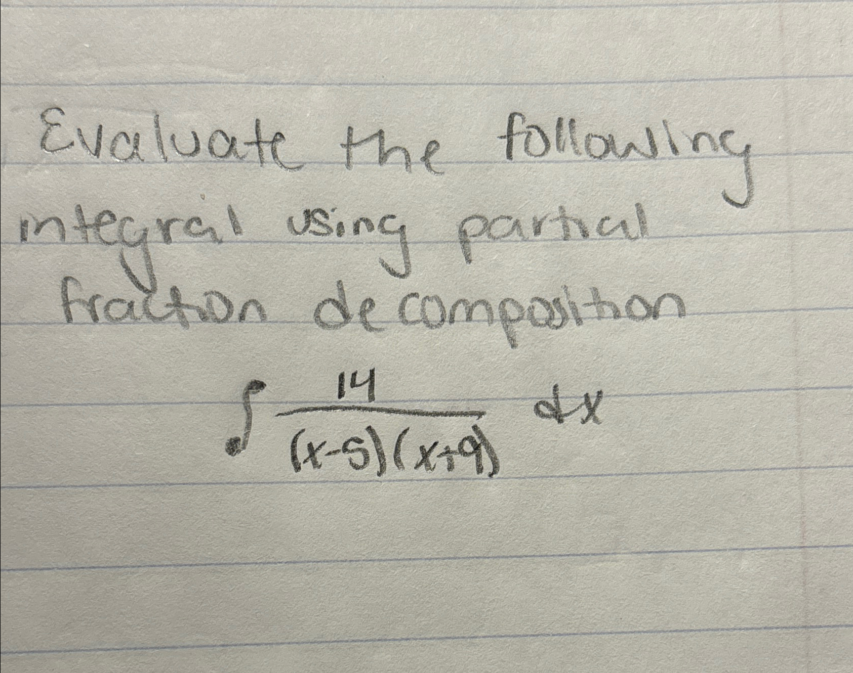 Solved Evaluate the following integral using partial | Chegg.com