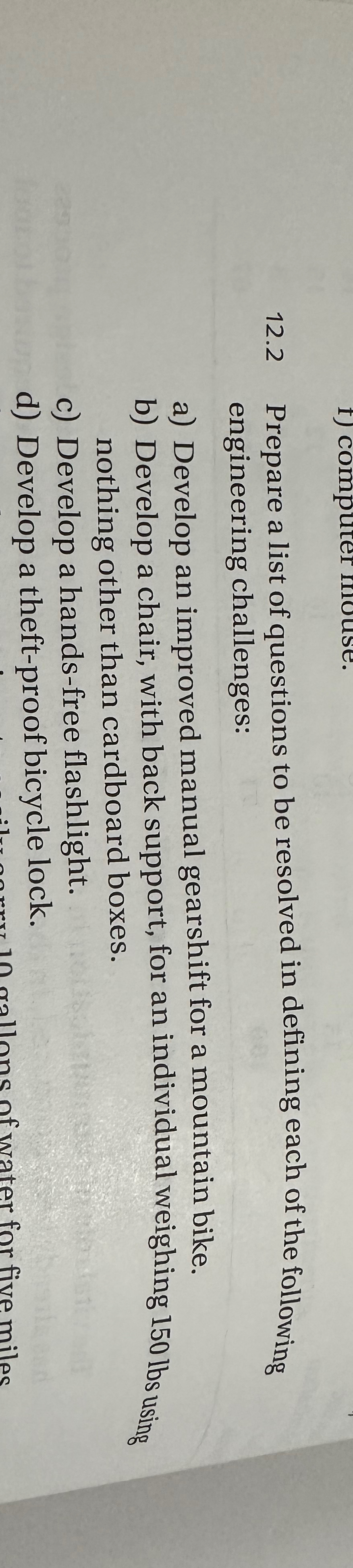 Solved 12.2 ﻿Prepare a list of questions to be resolved in | Chegg.com