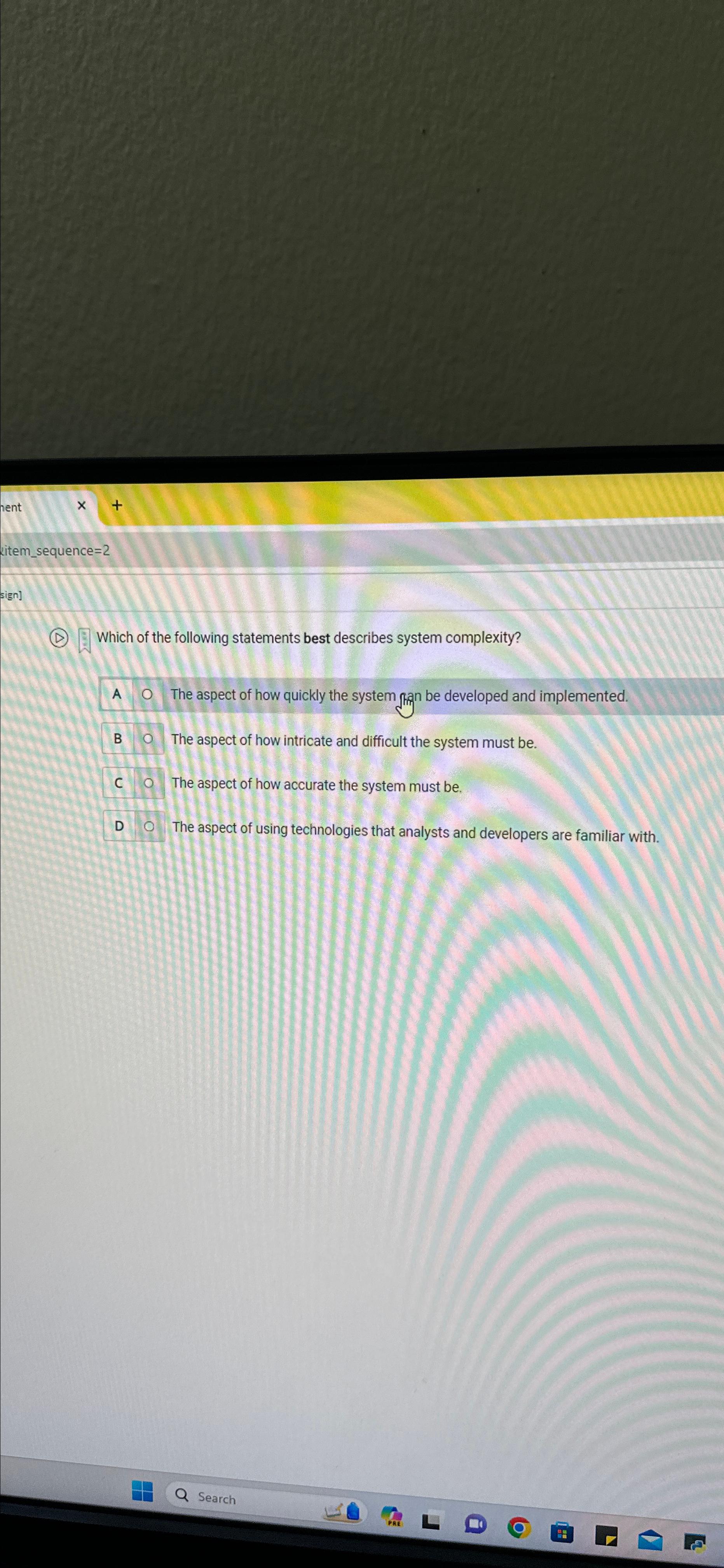 Solved (D) ﻿Which of the following statements best describes | Chegg.com