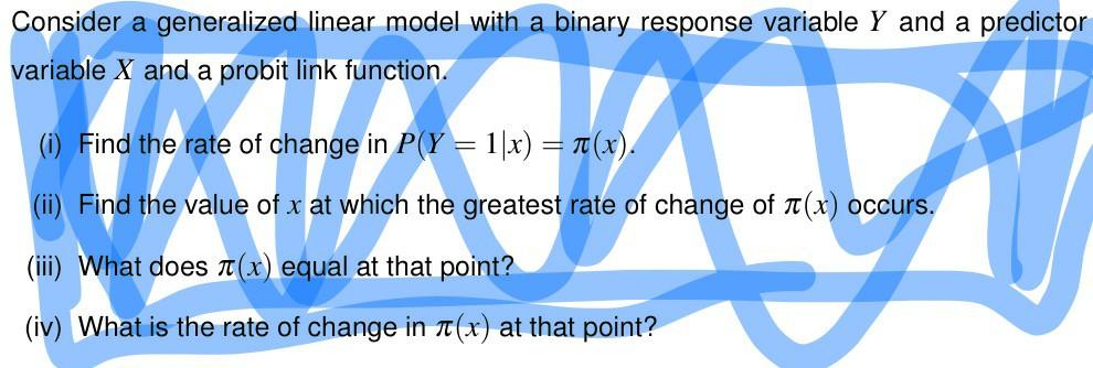 Solved Consider a generalized linear model with a binary | Chegg.com